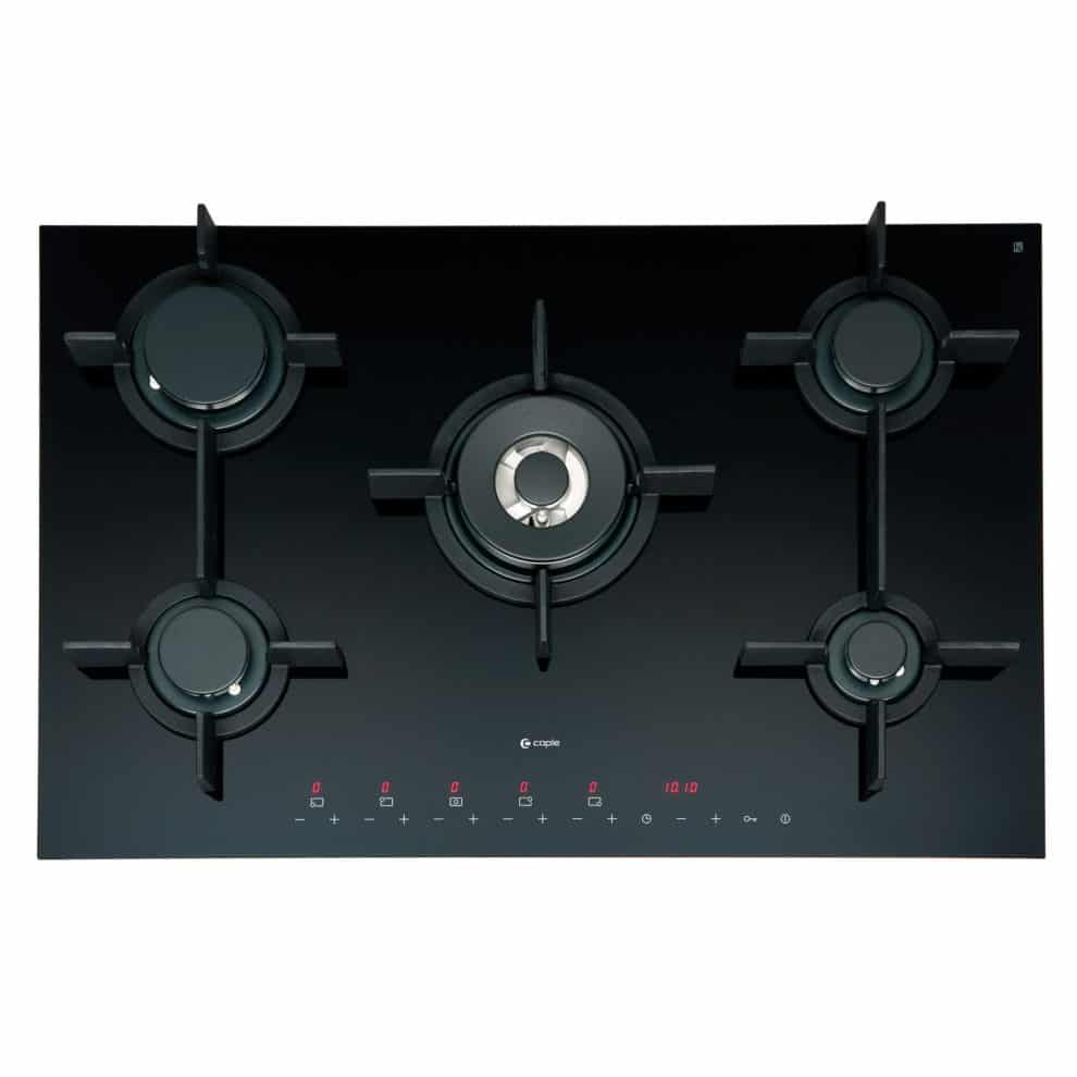 Gas Hobs | Black & Stainless Steel 4 & 5 Burner | Caple