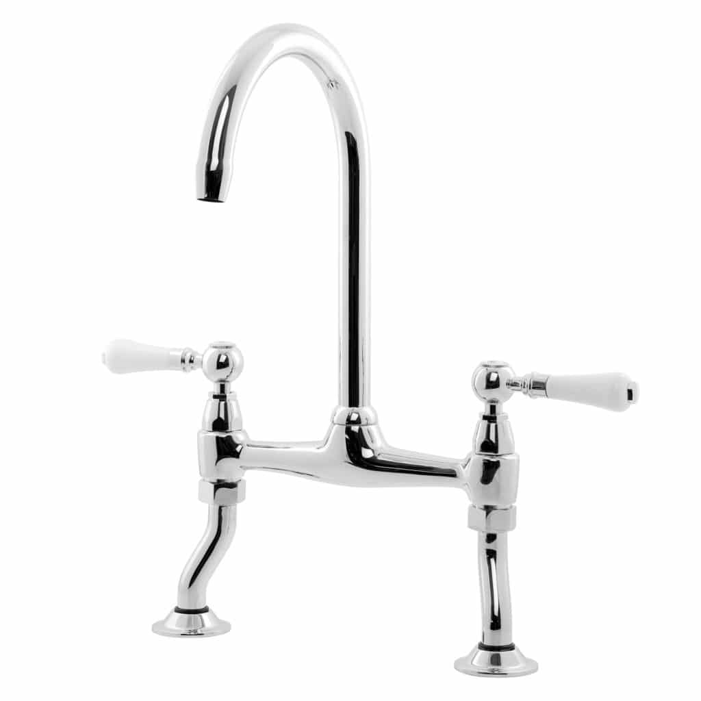 Shaftsbury Traditional Dual Lever Tap Antique Brass | Caple