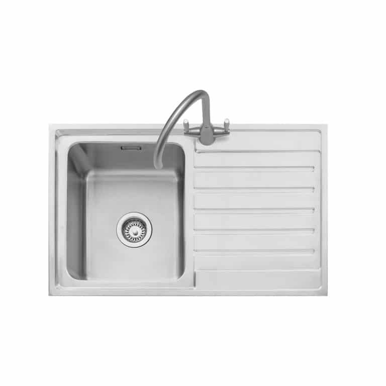 Vanga 90 Inset Sink with Drainer Stainless Steel | Caple