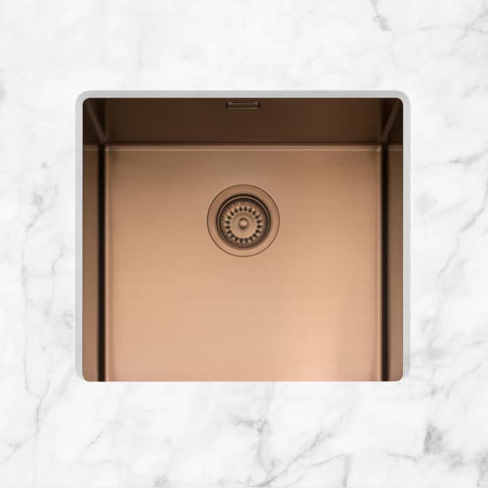 Mode 45 Inset or Undermount Sink Copper | Caple