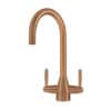 Avel Dual Lever Tap Copper | Caple