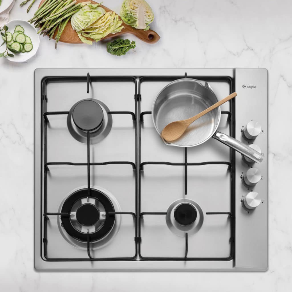 Gas Hobs | Black & Stainless Steel 4 & 5 Burner | Caple