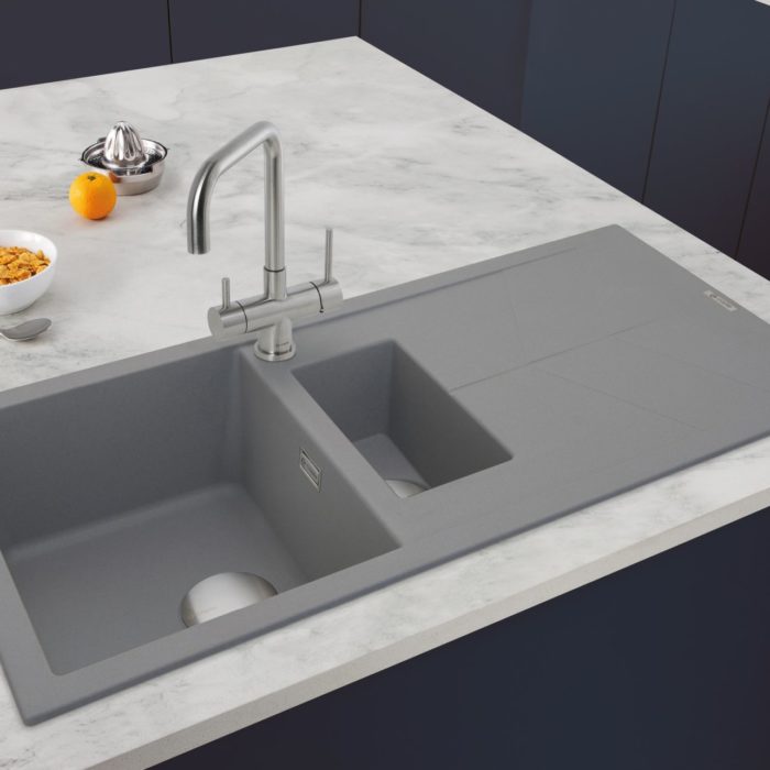 Granite Composite Sinks | White, Black, Grey & Sand | Caple