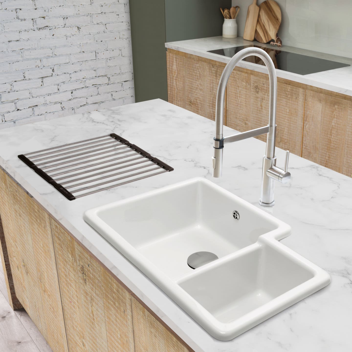 Ceramic Kitchen Sinks | White & Undermount | Caple