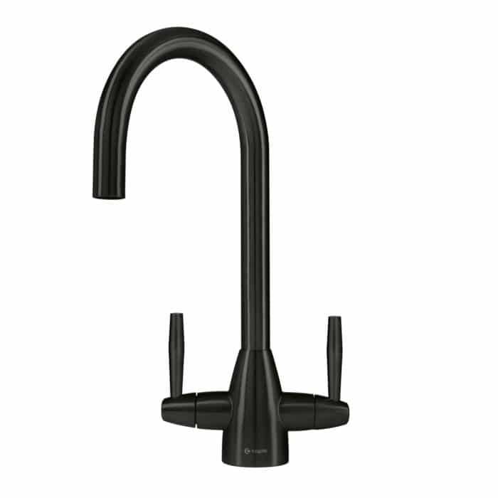 Avel Dual Lever Tap Black Steel | Caple