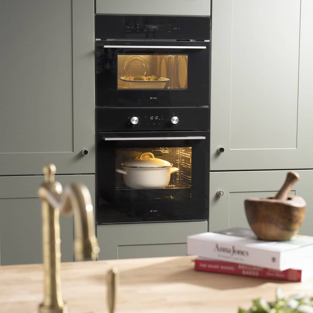 CM108BK Built-In Microwave Black Glass | Caple