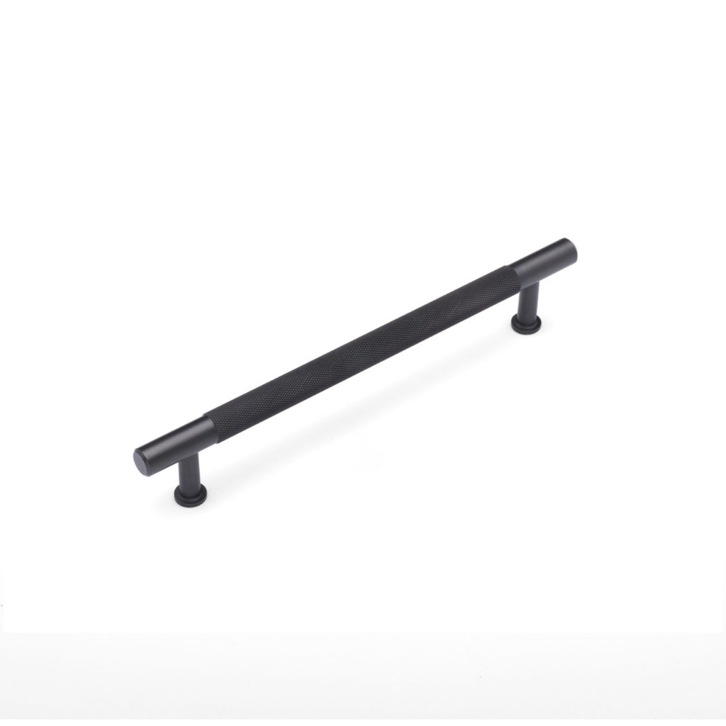Black Knurled Bar Handle | Caple