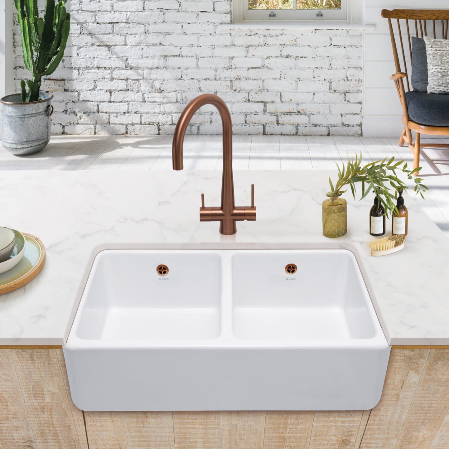 Ceramic Kitchen Sinks | White & Undermount | Caple