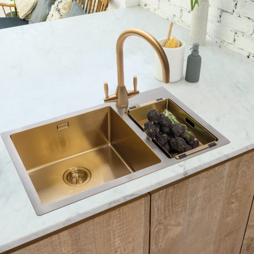 Avel Dual Lever Tap Gold | Caple