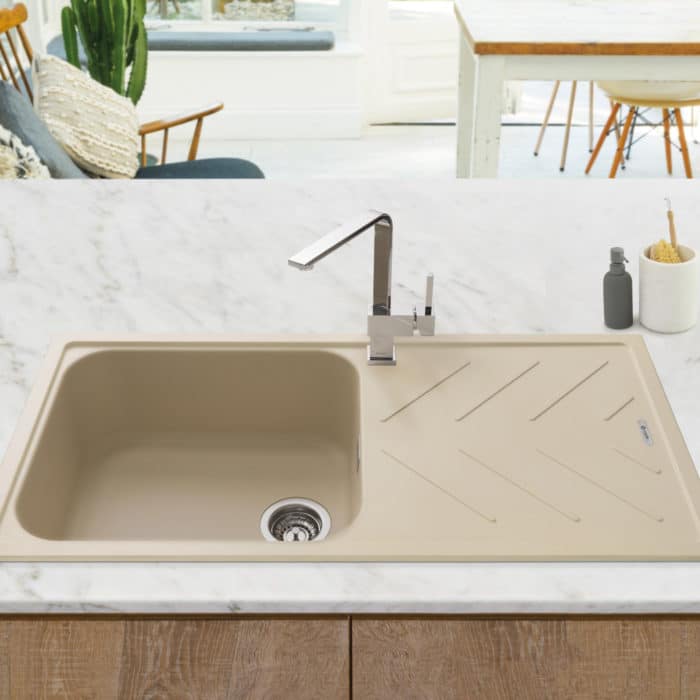 Granite Composite Sinks | White, Black, Grey & Sand | Caple