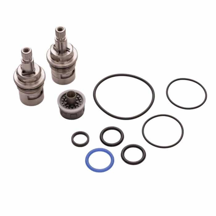 Avel Dual Lever Tap Black Steel | Caple