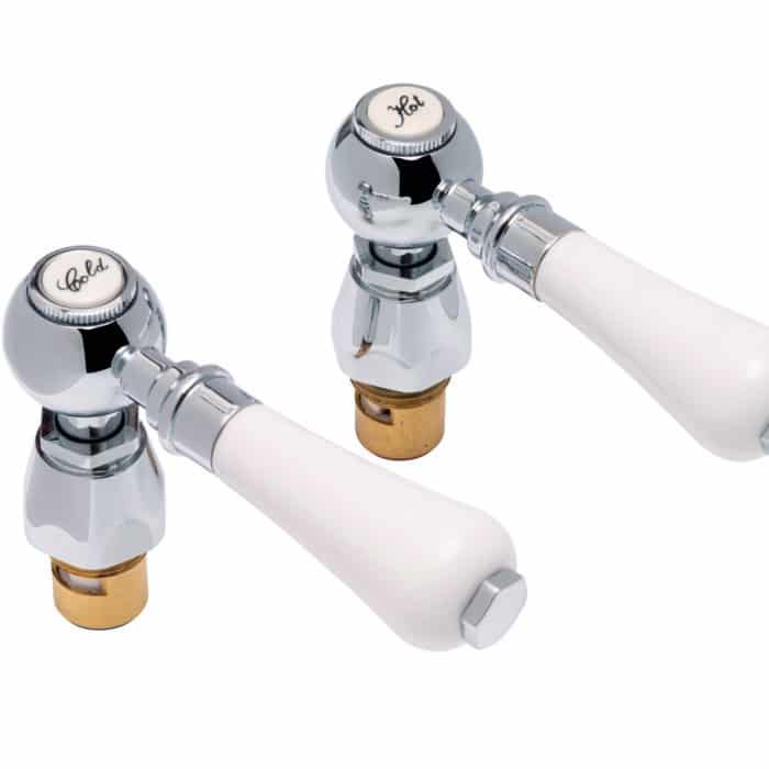 Shaftsbury Traditional Dual Lever Tap Antique Brass | Caple