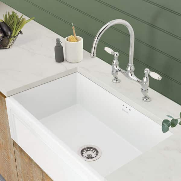 Ceramic Kitchen Sinks | White & Undermount | Caple
