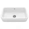 Butler 800 Sit-On Ceramic Sink | Caple
