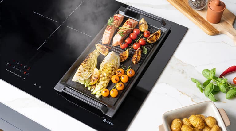 DD820BK 80cm Induction Hob with Downdraft Extractor | Caple
